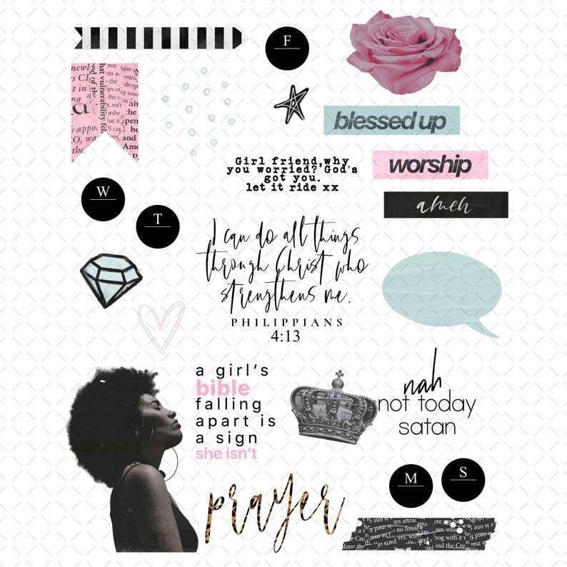 The Faith Collection, Digital Planning Stickers, Christian Stickers ...