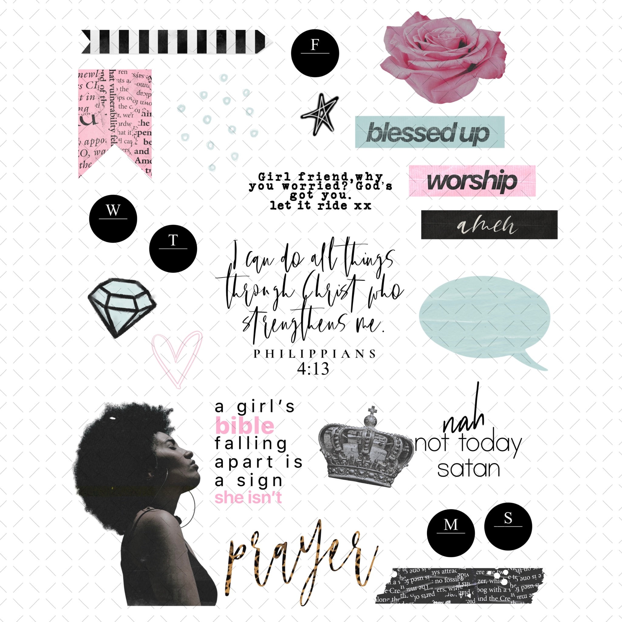 The Faith Collection Digital Planning Stickers Christian - Etsy