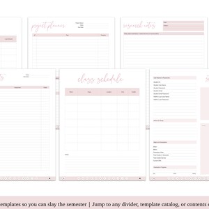 Pink Academic Notebook by Luxbook , Digital Notebook, Student Notebook ...