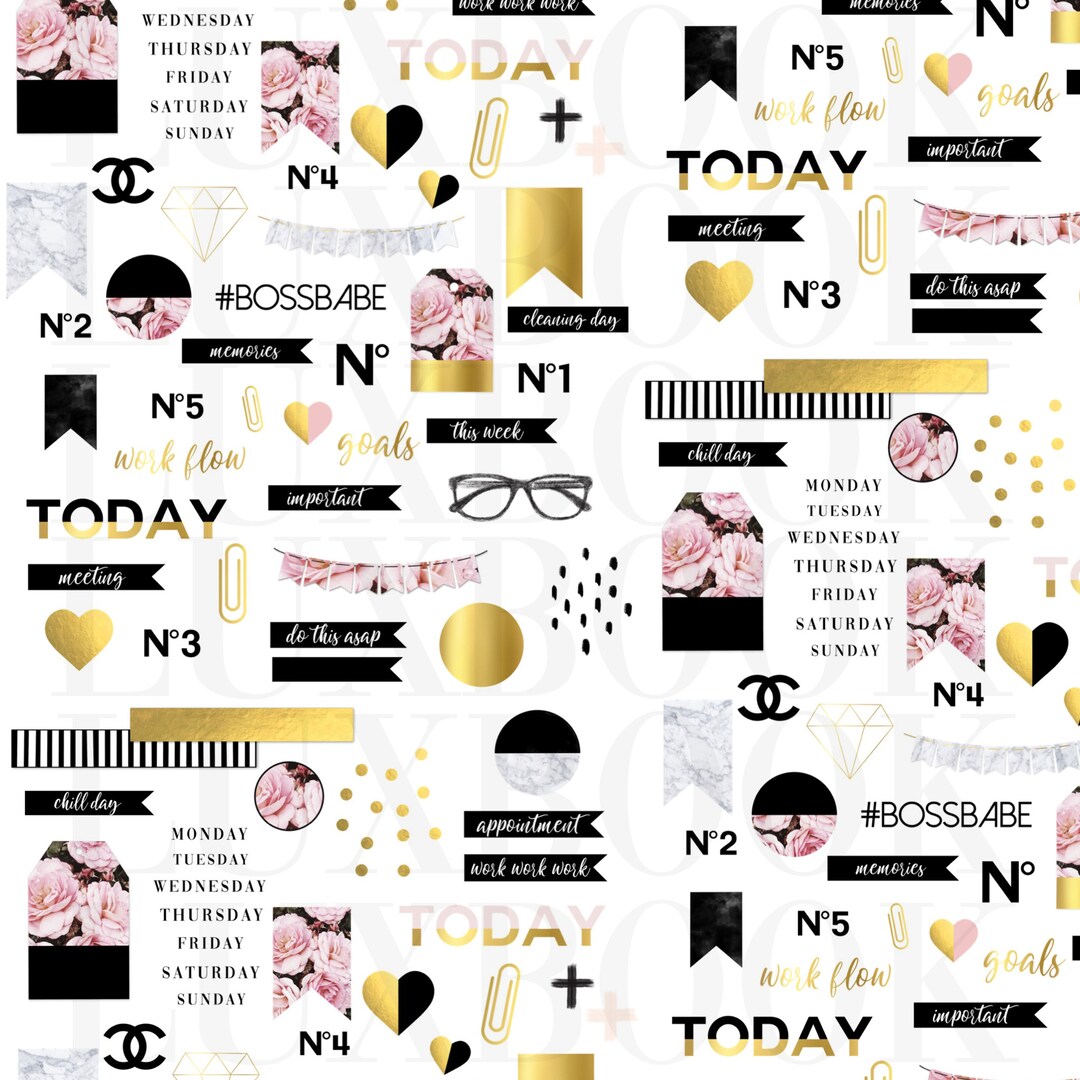 SHE EO Digital Stickers by Luxbook, Digital Planner Stickers, Planner ...