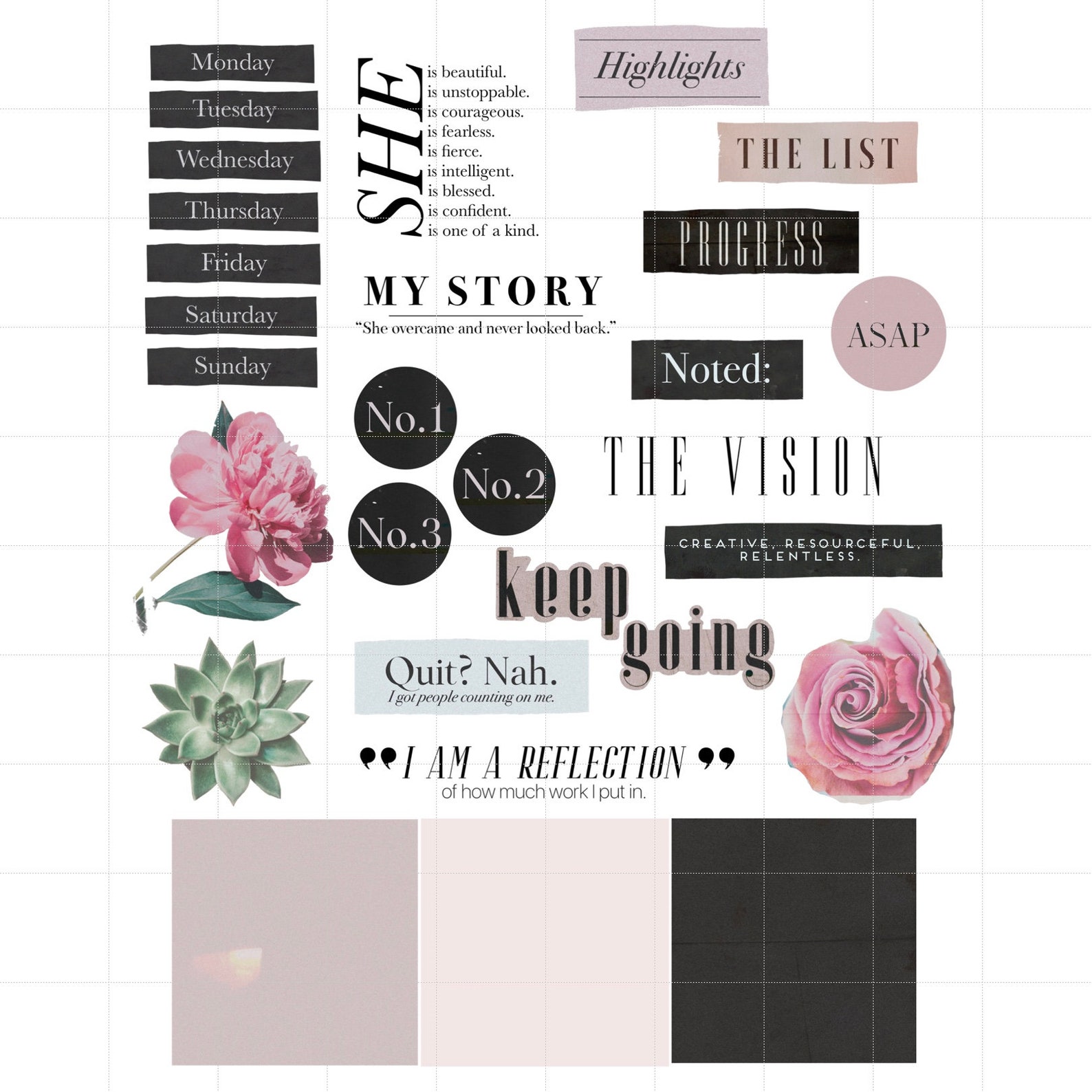 The Cover Girl Collection by Luxbook, Digital Planner Stickers ...