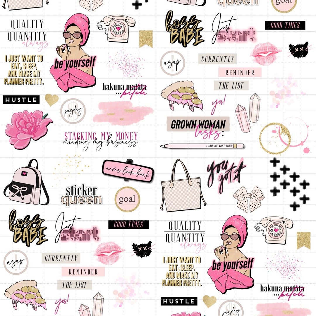 The Sticker Queen Collection by Luxbook, Goodnotes Stickers, Digital ...
