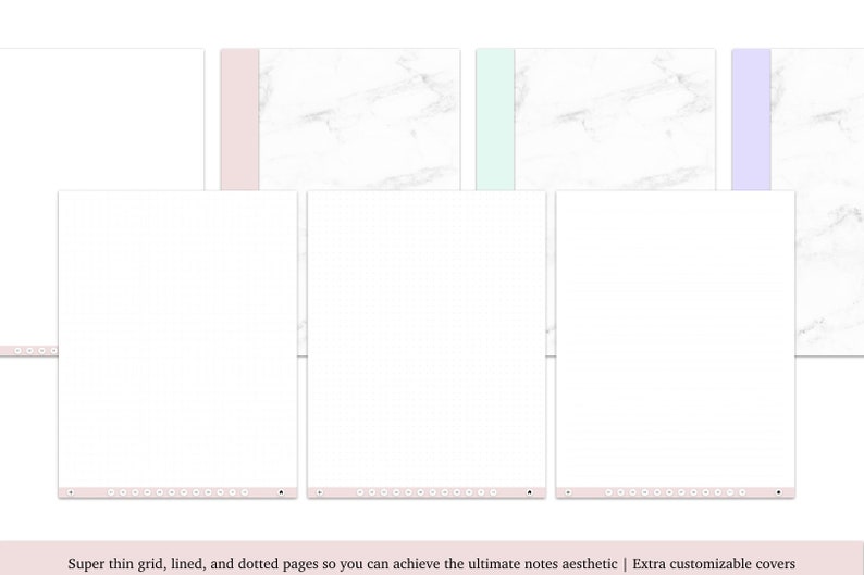 Pink Academic Notebook by Luxbook , Digital Notebook, Student Notebook ...