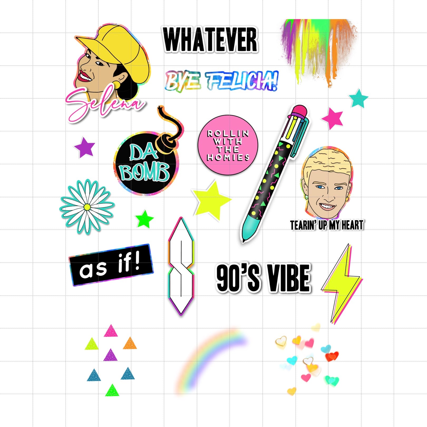 The 90's Vibe Collection by Luxbook Digital Planner - Etsy