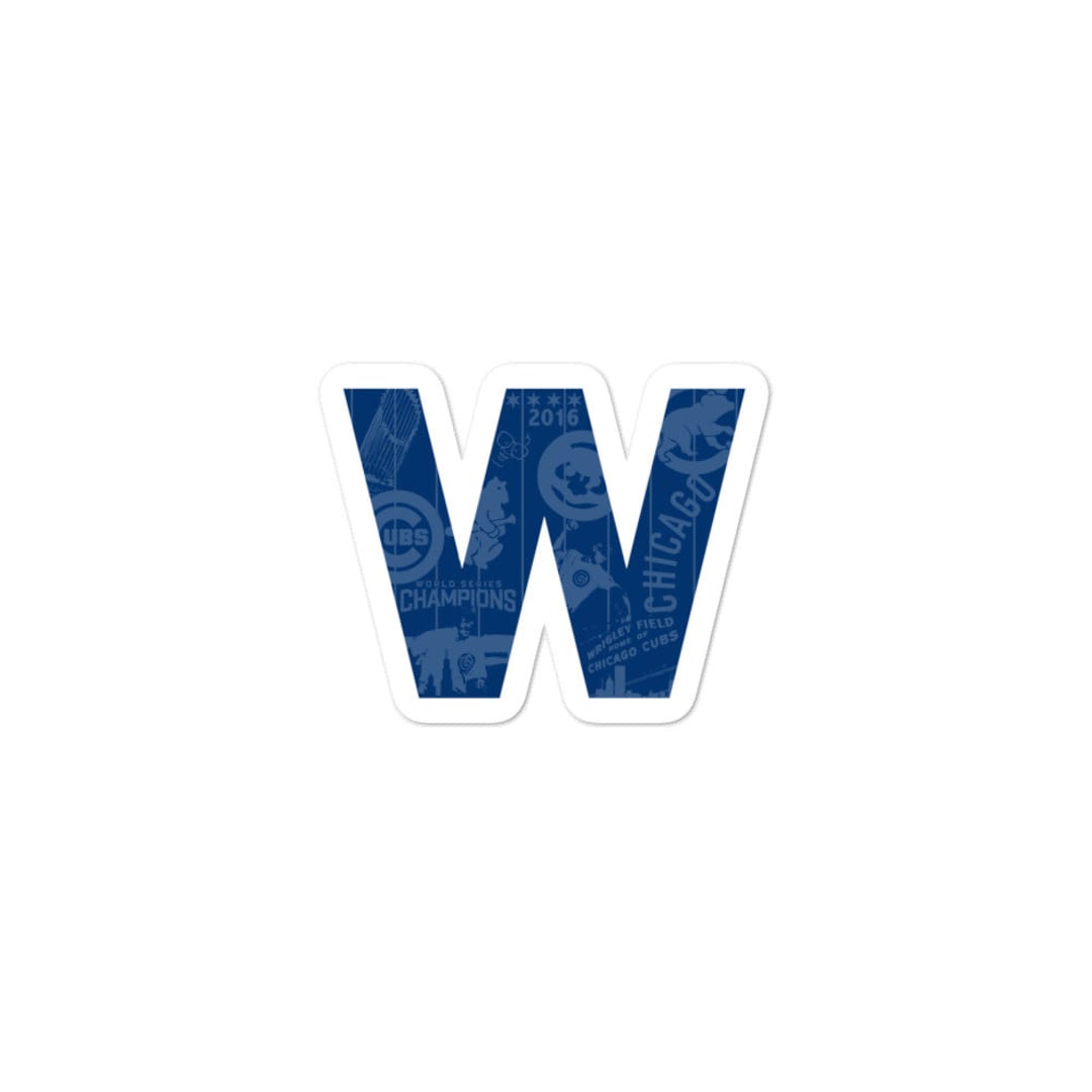 Chicago Cubs Fly the W Sticker - Etsy