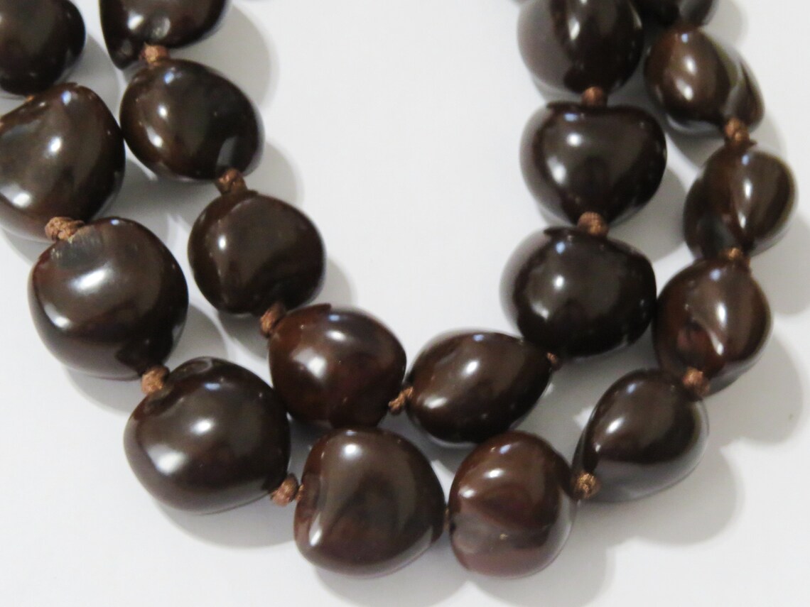 32 Natural Kukui Nut Beads: Hawaiian Focal Beads (23-27mm) - Etsy