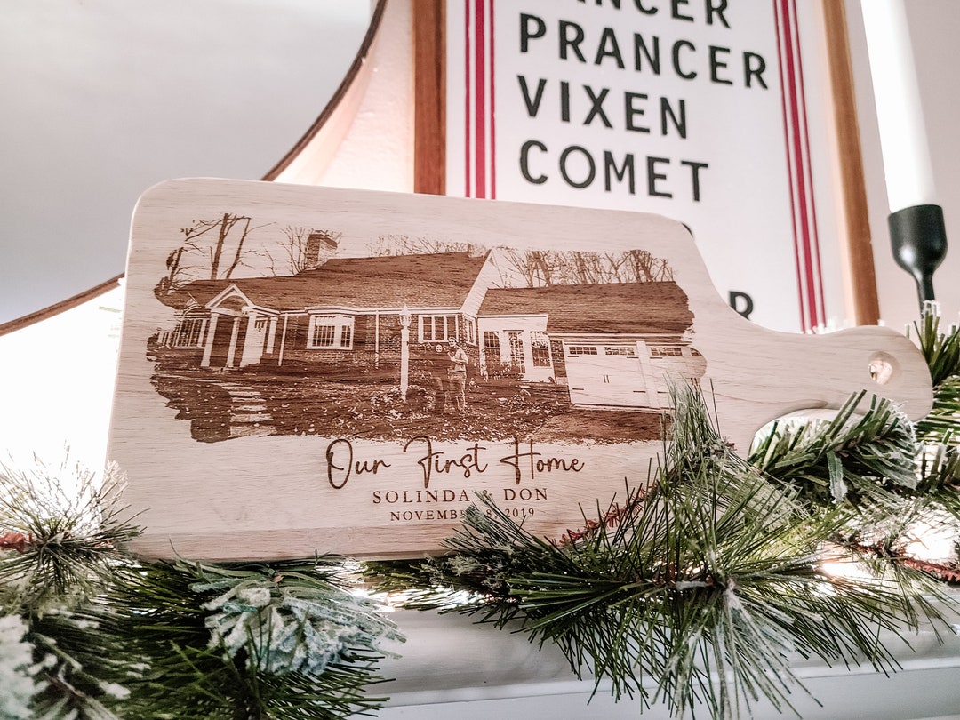 Custom Family House Breadboard Charcuterie Board - Etsy