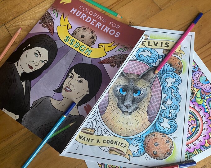 My Favorite Murder, Coloring Books for Adults, My Favorite Murder Print ...