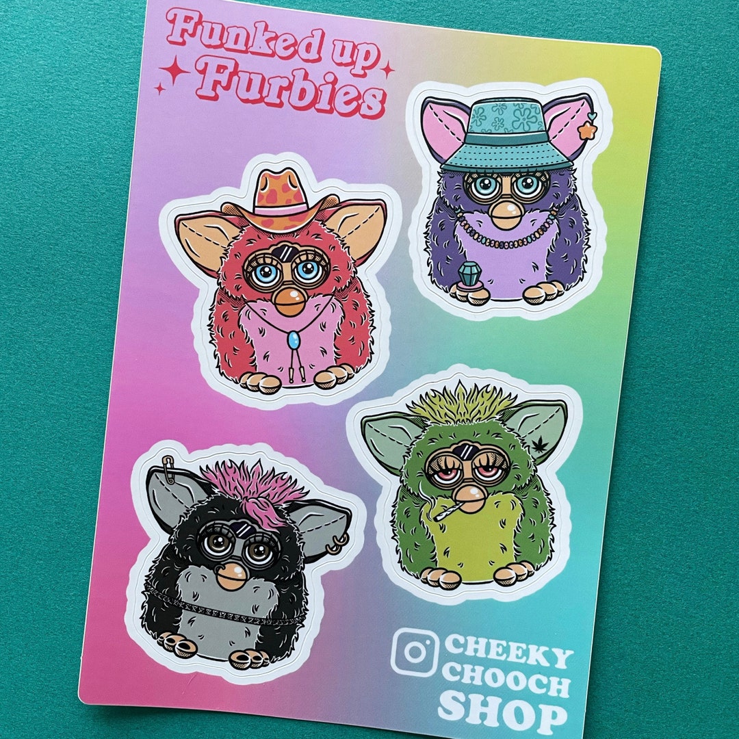 90s Furby Sticker Sheet - Etsy
