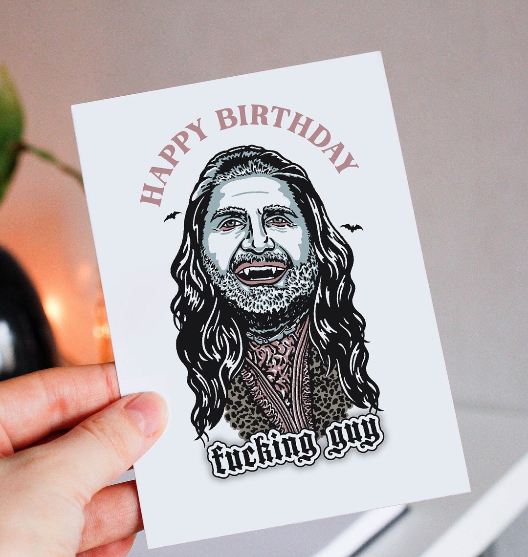 Shadows Birthday Card, Goth Card, Vampire Birthday Card, Vampire ...