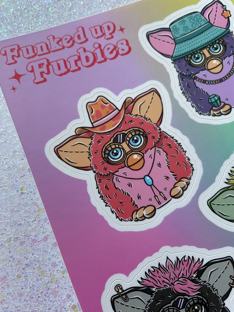 90s Furby Sticker Sheet - Etsy