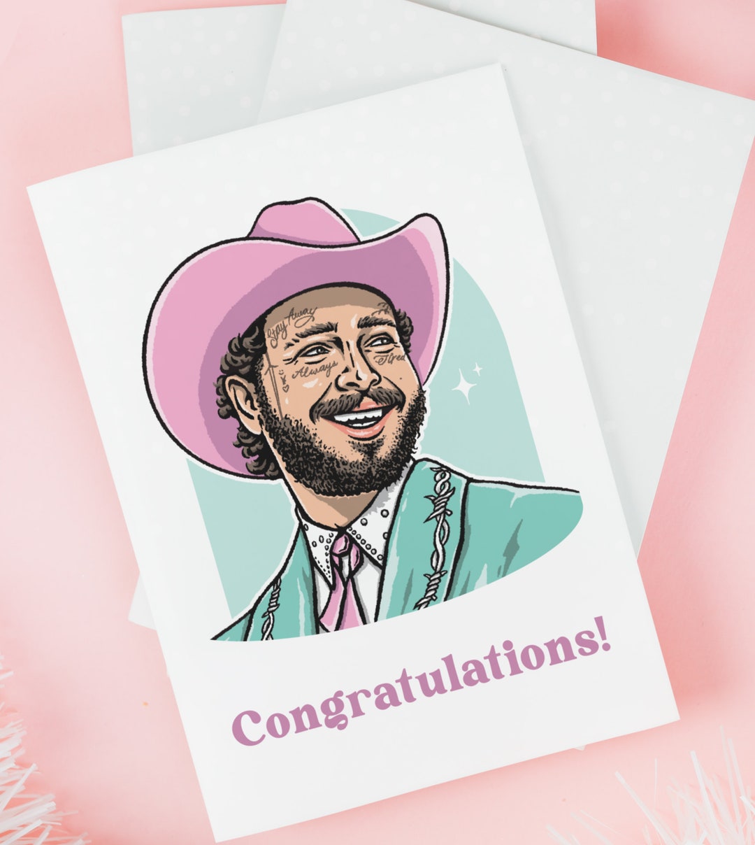 Posty Congratulations Card - Etsy