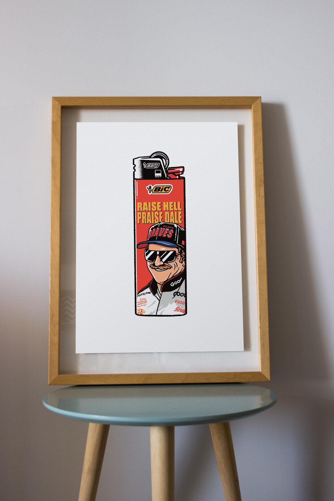 Praise Dale 90s Lighter Art Print - Etsy