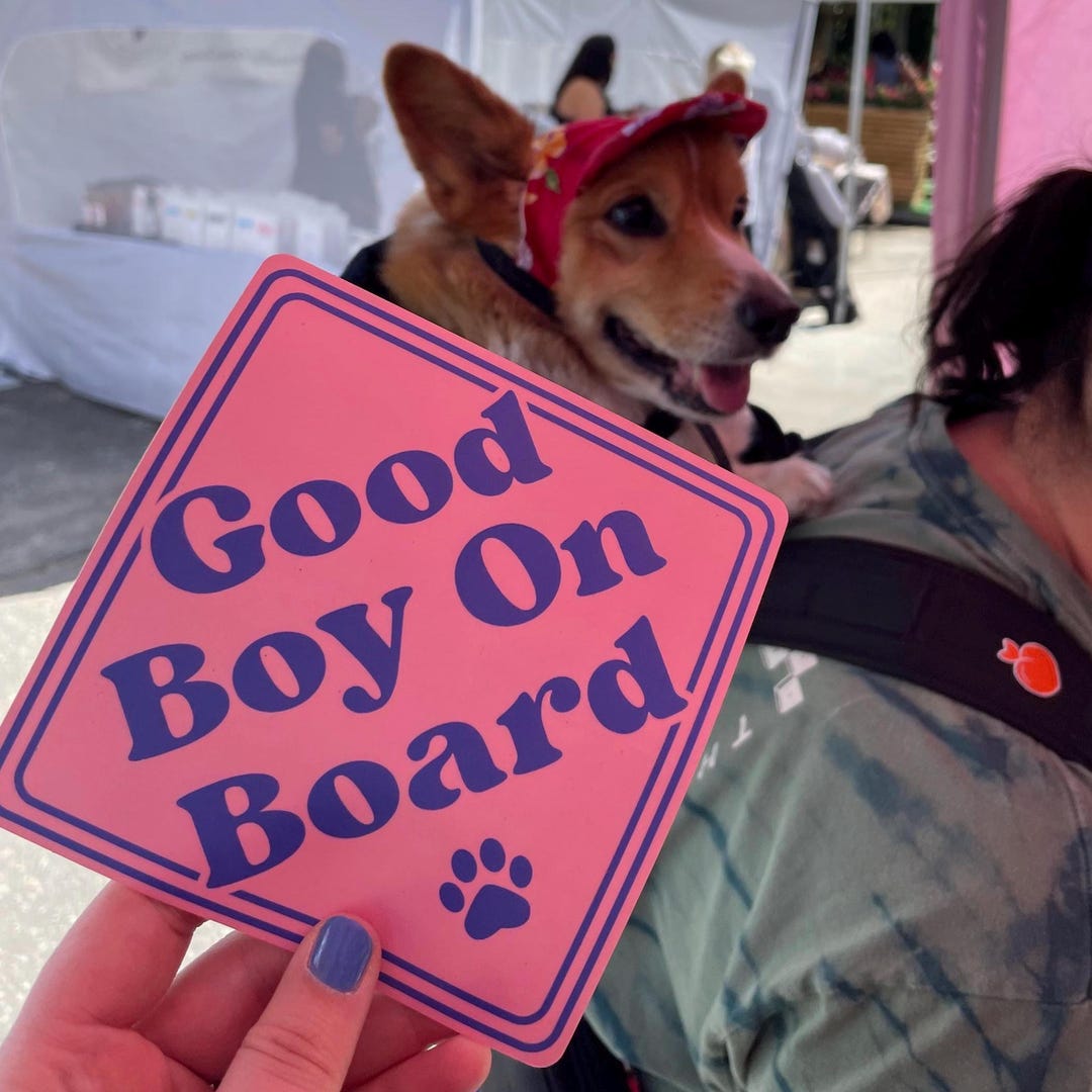Good Boy Dog on Board Bumper Sticker - Etsy