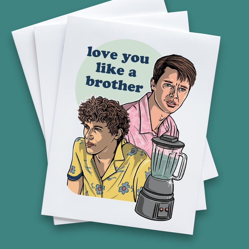 Love You Like a Brother Card - Etsy