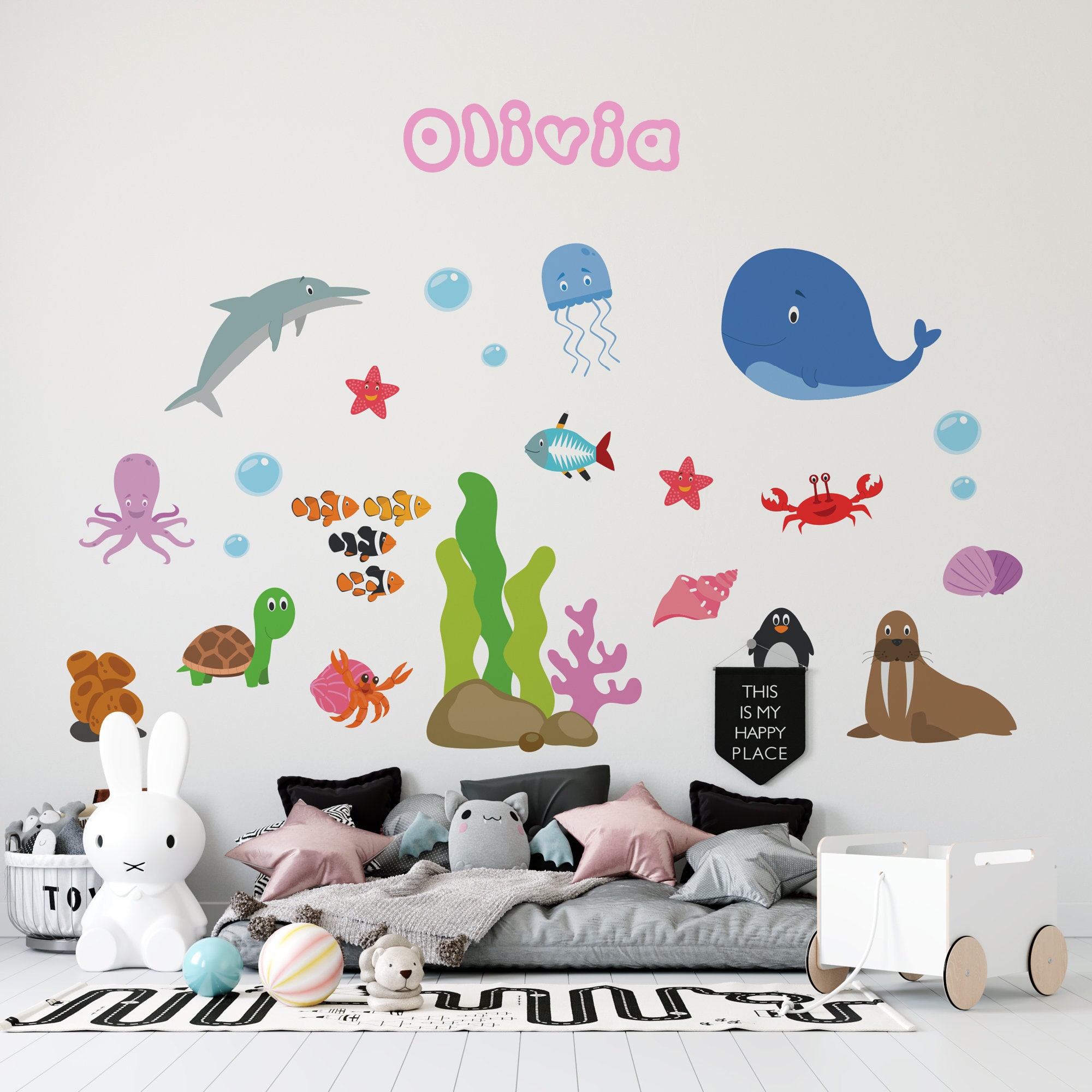 Personalized Peel and Stick Removable Wall Mural Decal Sticker | Etsy