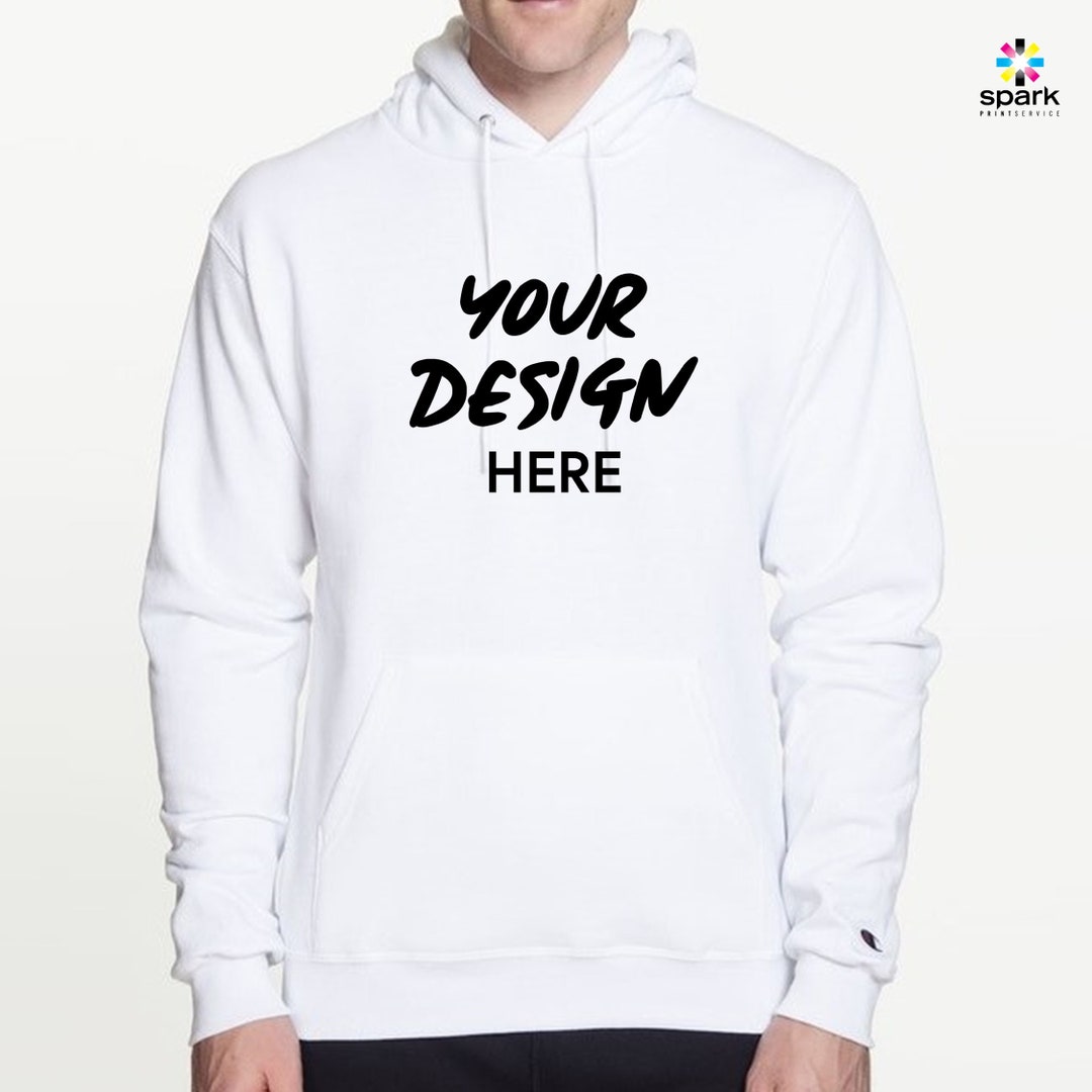 Custom White Hoodie W/ Full Color Highest Quality Printing - Etsy