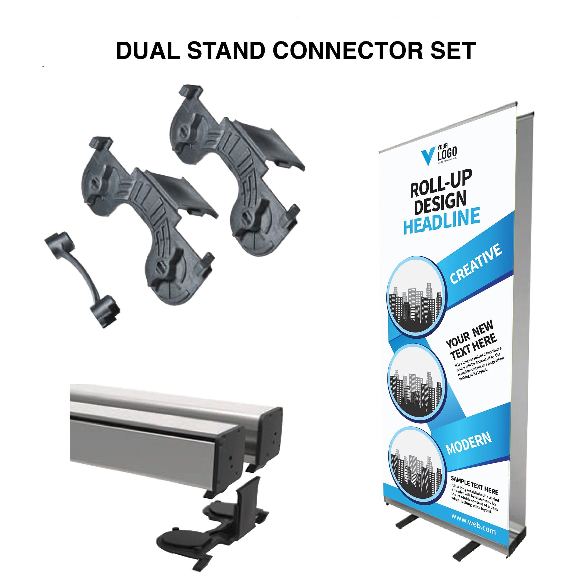 Retractable Banner with Carrying Case Connect to Make Backdrop | Etsy