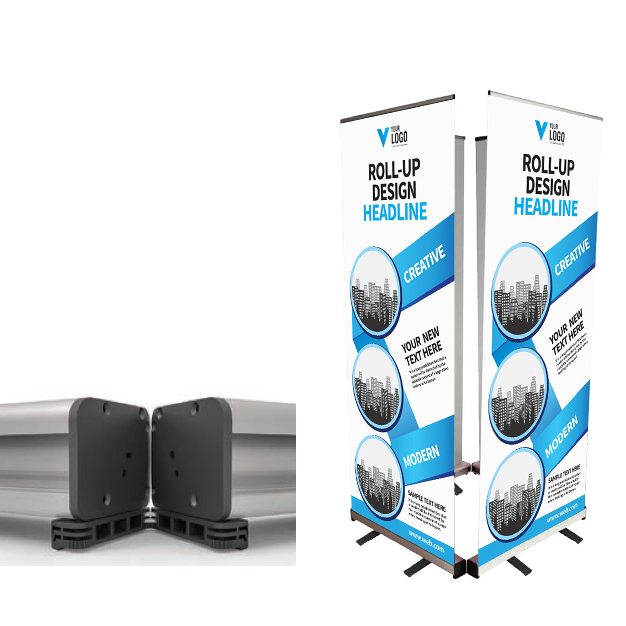 Retractable Banner with Carrying Case Connect to Make Backdrop | Etsy