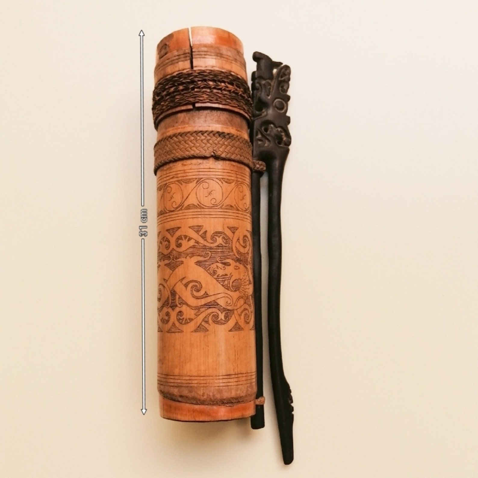 Dayak Blowpipe Darts Container/quiver borneo Carving | Etsy