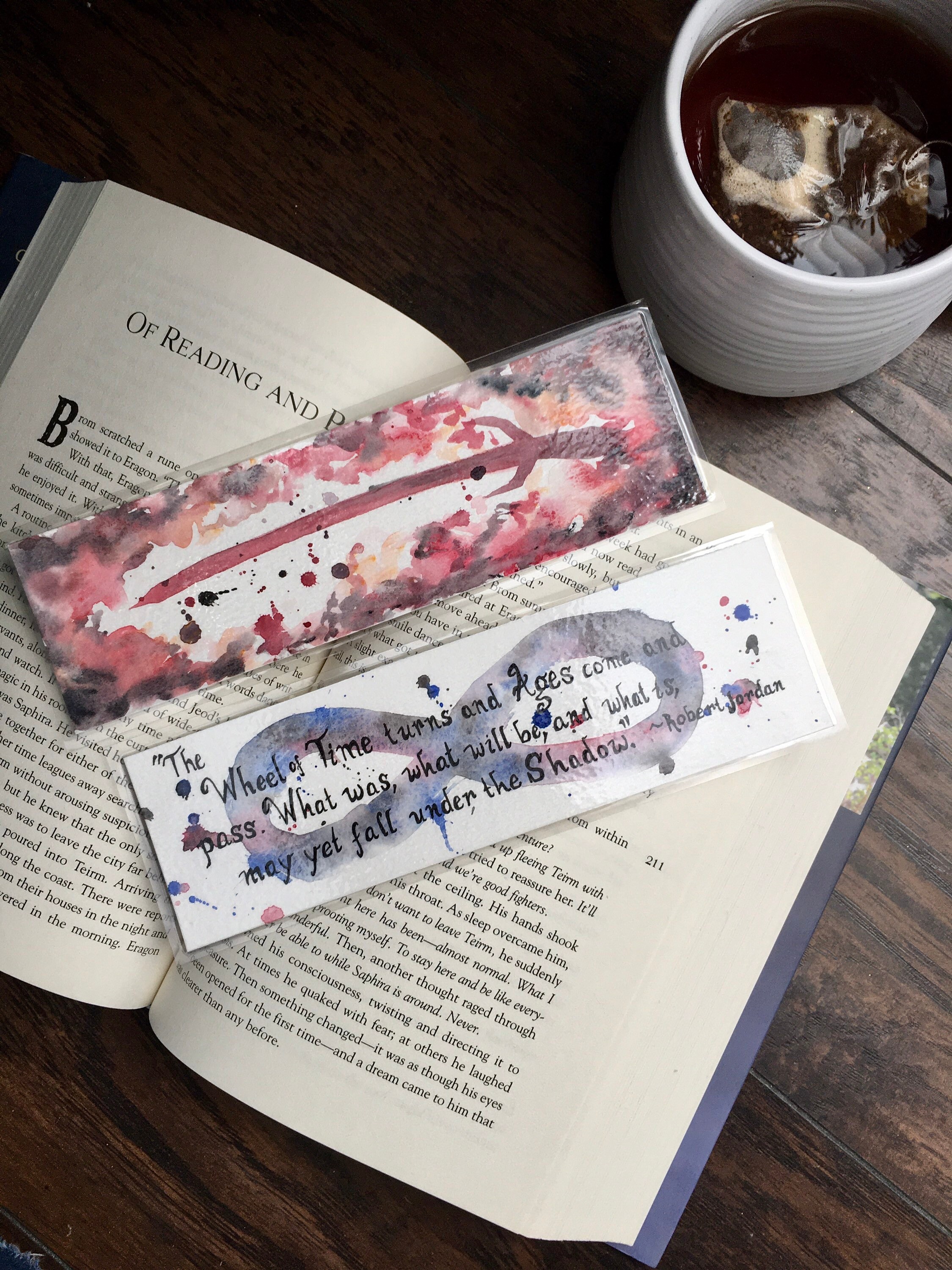 Wheel of Time by Robert Jordan Handpainted Bookmarks - Etsy