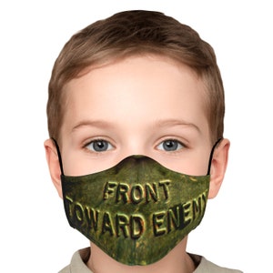 CLAYMORE MINE MASK - Front Toward Enemy - Military Army Marines Face ...