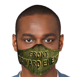 CLAYMORE MINE MASK - Front Toward Enemy - Military Army Marines Face ...