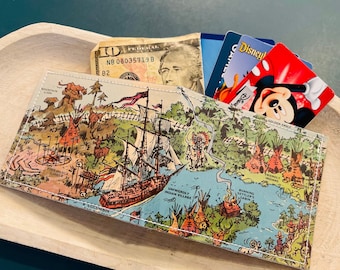 1964 Disneyland Map Wallet rivers of America - Etsy