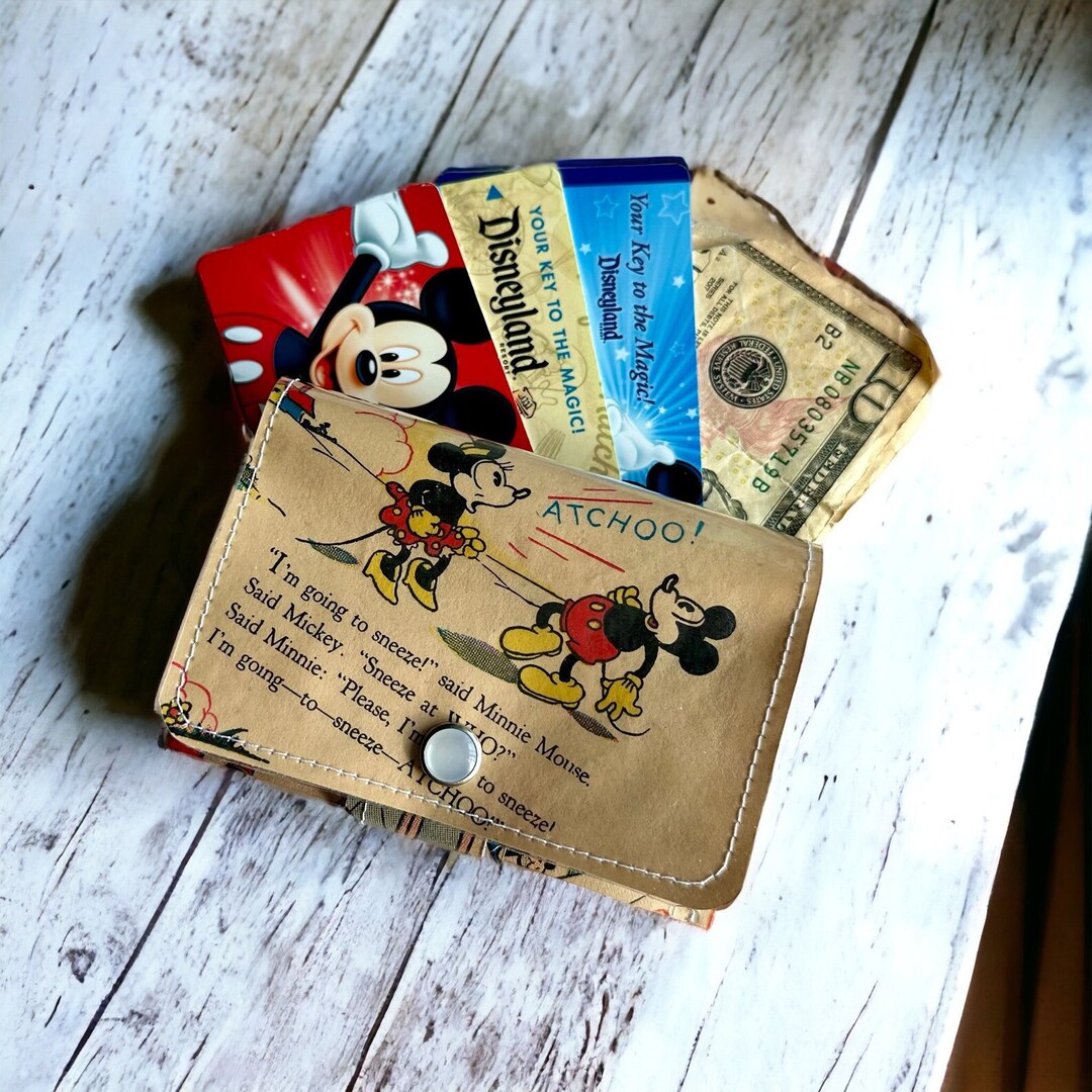 1930's Mickey & Minnie Wallet 3 Card Slots - Etsy