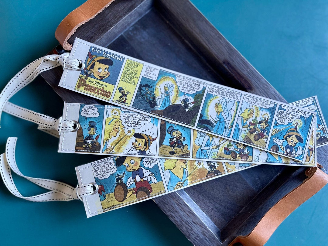 1980 Pinocchio Comic Bookmarks - Etsy