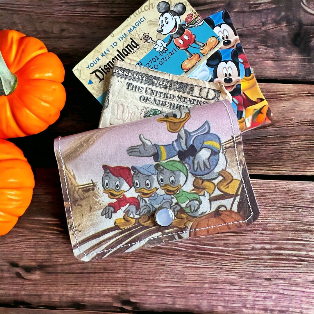 1953 Donald Duck Halloween Pocket Wallet 3 Card Slots - Etsy