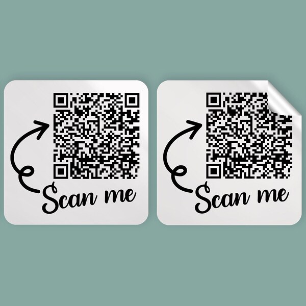 1 Inch Qr Code Stickers - Etsy