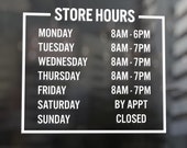 Custom Vinyl Store Front Small Business Vinyl Decal Sticker - Etsy