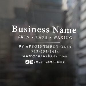 Custom Vinyl Store Front Small Business Vinyl Decal Sticker ...