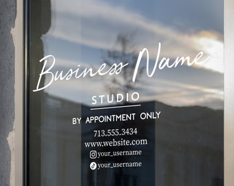 Custom Vinyl Store Front Small Business Vinyl Decal Sticker ...