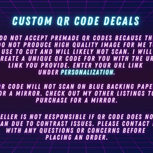 Facebook Custom QR Code Vinyl Decal Sticker for Business Social Media ...