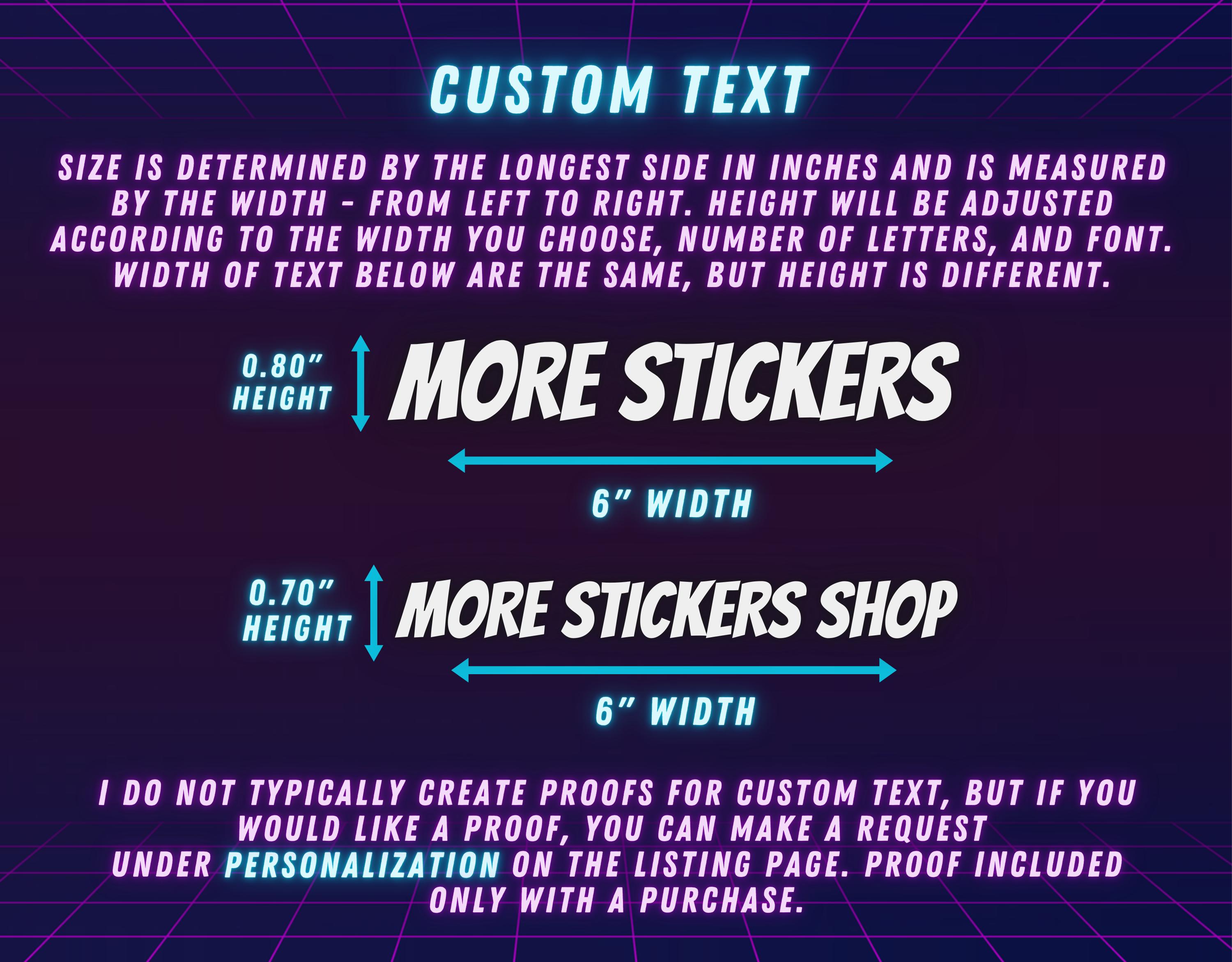 Custom Vinyl Text Decal-custom Lettering-vinyl Lettering-car Decal Wall ...