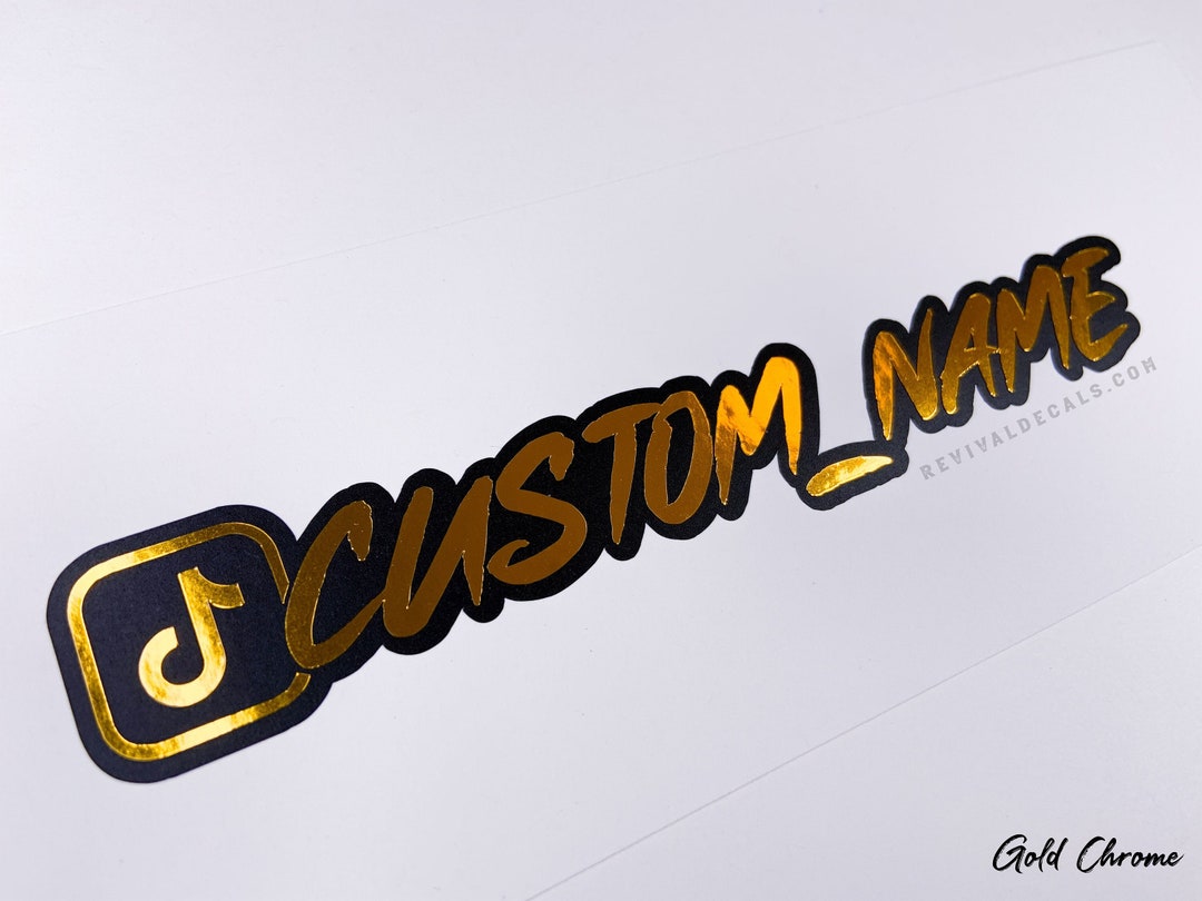 Custom Social Media Decal Personalized Stickers Instagram Facebook Tik ...