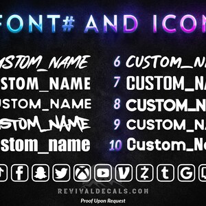 Custom Social Media Decal Personalized Stickers Instagram Facebook Tik ...