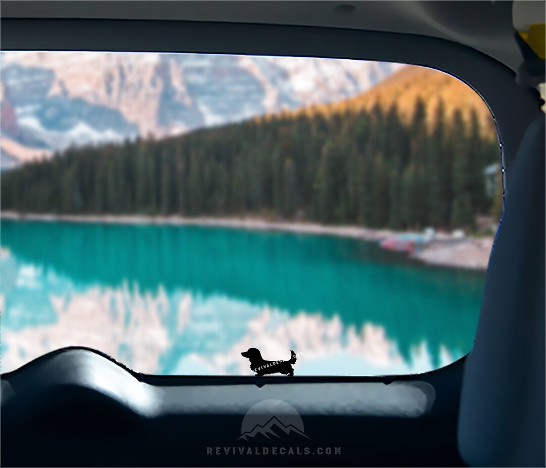 Long Haired Dachshund Dog Vinyl Decal Weinerdog Hidden Hide Easter Egg ...