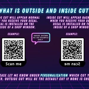 Facebook Custom QR Code Vinyl Decal Sticker for Business Social Media ...