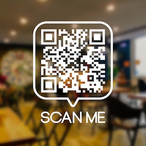Custom QR Code Vinyl Decal Sticker Scan Me Car Truck - Etsy