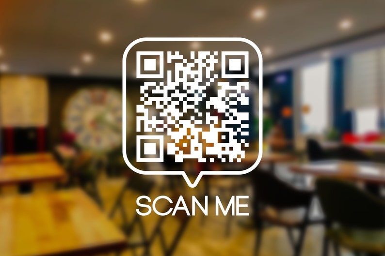 Custom QR Code Vinyl Decal Sticker Scan Me Car Truck - Etsy