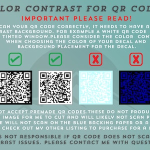 Facebook Custom QR Code Vinyl Decal Sticker for Business Social Media ...