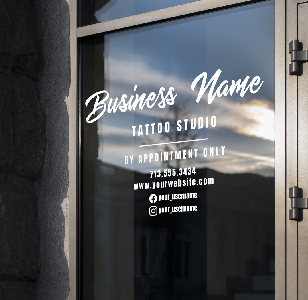 Custom Vinyl Store Front Small Business Vinyl Decal Sticker - Etsy