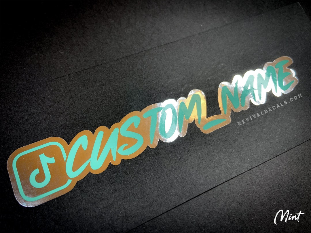 Custom Social Media Decal Personalized Stickers Instagram Facebook Tik ...