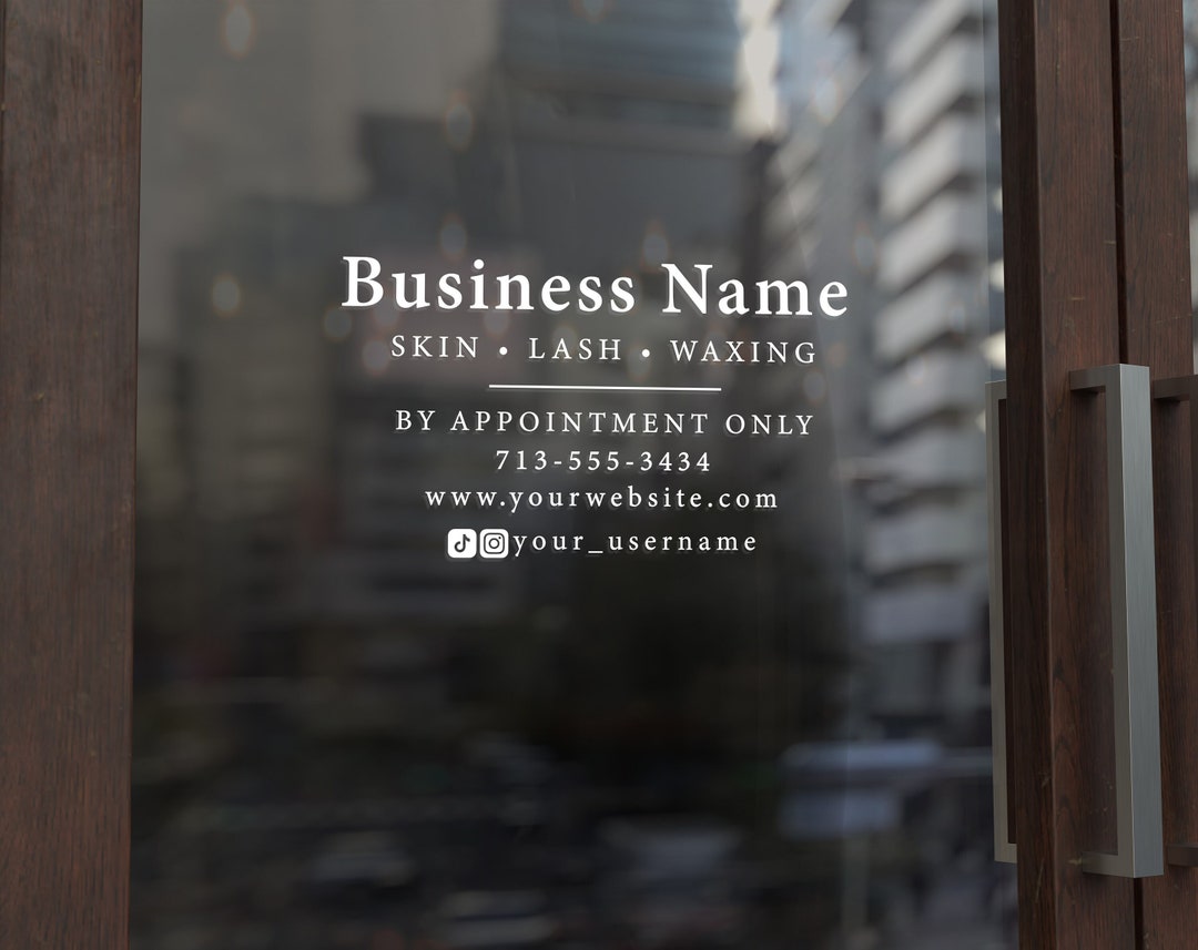 Custom Vinyl Store Front Small Business Vinyl Decal Sticker ...