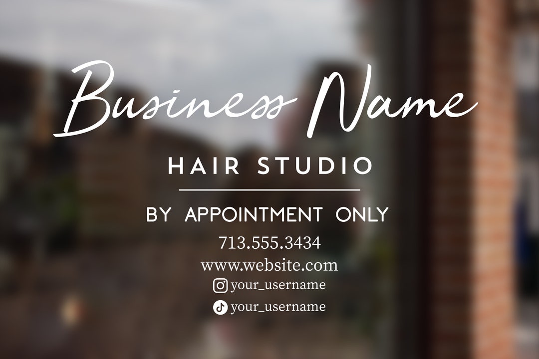 Custom Vinyl Store Front Small Business Vinyl Decal Sticker - Etsy