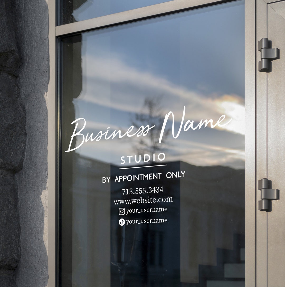 Custom Vinyl Store Front Small Business Vinyl Decal Sticker ...