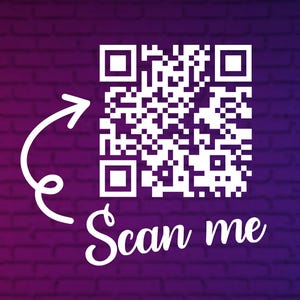 Custom QR Code Vinyl Decal Sticker - Scan Me - Car - Truck - SUV ...